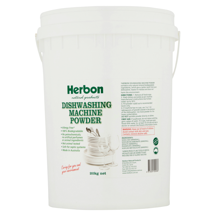 Herbon Dishwashing Powder 20kg, Best Natural Dishwashing Detergent
