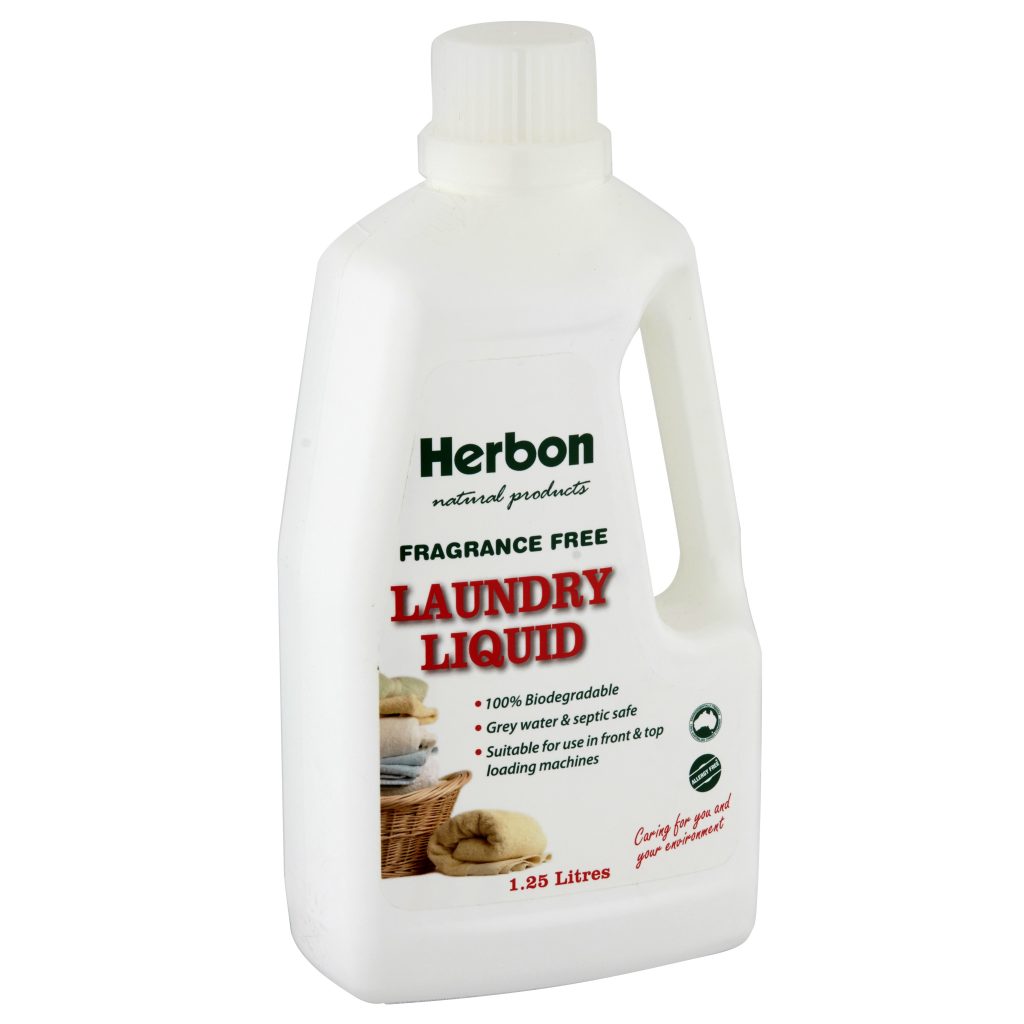Herbon Laundry Liquid 1.25Lt Fragrance Free, Eco Friendly Detergent